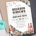 Bourbon and Brews Birthday Invitation, 30th, 40th, 50th, 60th Birthday ...