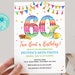 60th Birthday Invitation Fiesta Theme, Taco Bout 60 Invitation, 60th ...