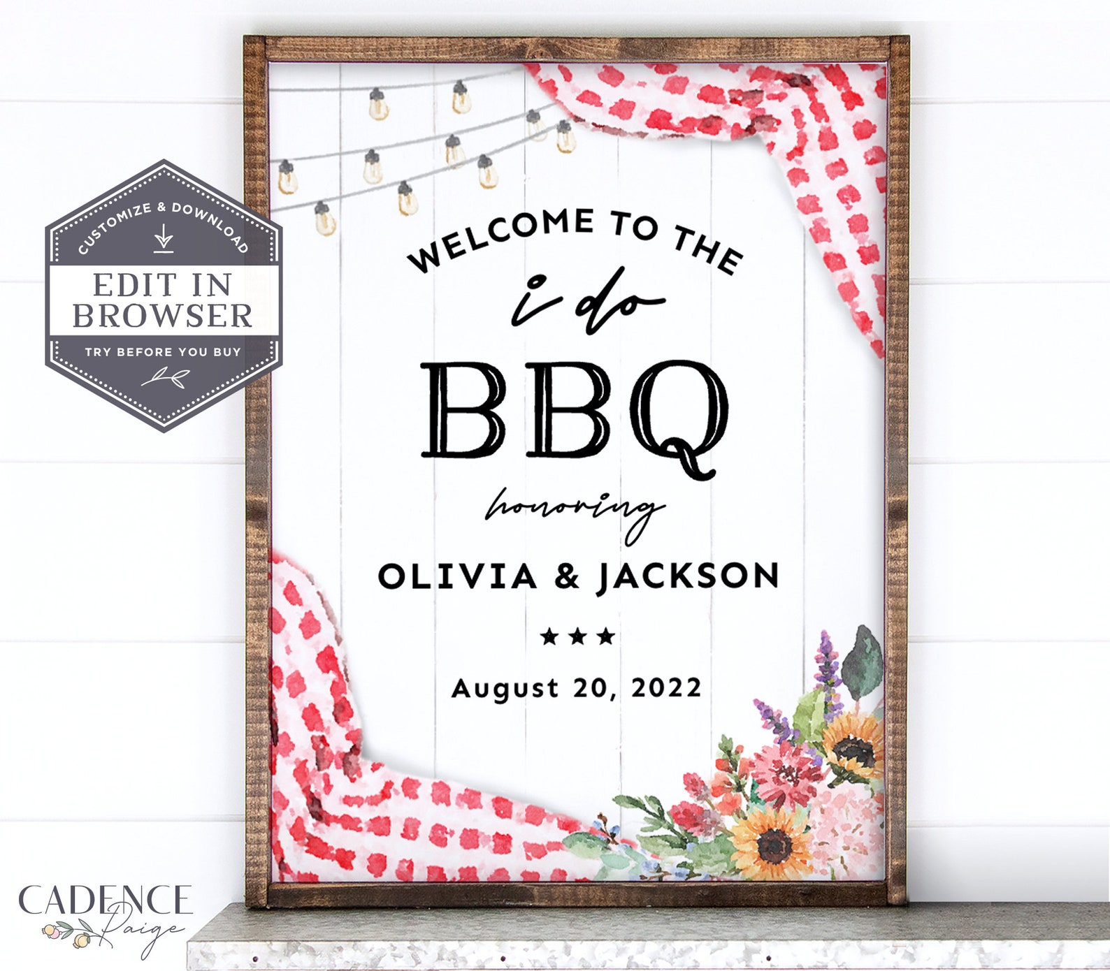 After the I Do BBQ Welcome Sign, I Do BBQ Welcome Sign, Welcome Poster ...