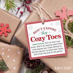 Printable Holiday Game, Holiday Party Favor Tags, Kids Party Game ...