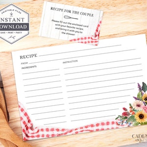 BBQ Recipe Cards I Do BBQ Recipe Cards Matching Recipe | Etsy