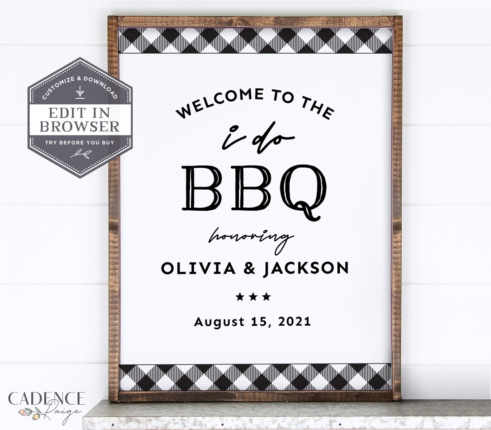 I Do BBQ Welcome Sign I Do BBQ Reception Sign Bbq Welcome - Etsy