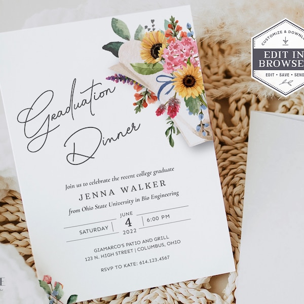 College Graduation Invitations - Etsy