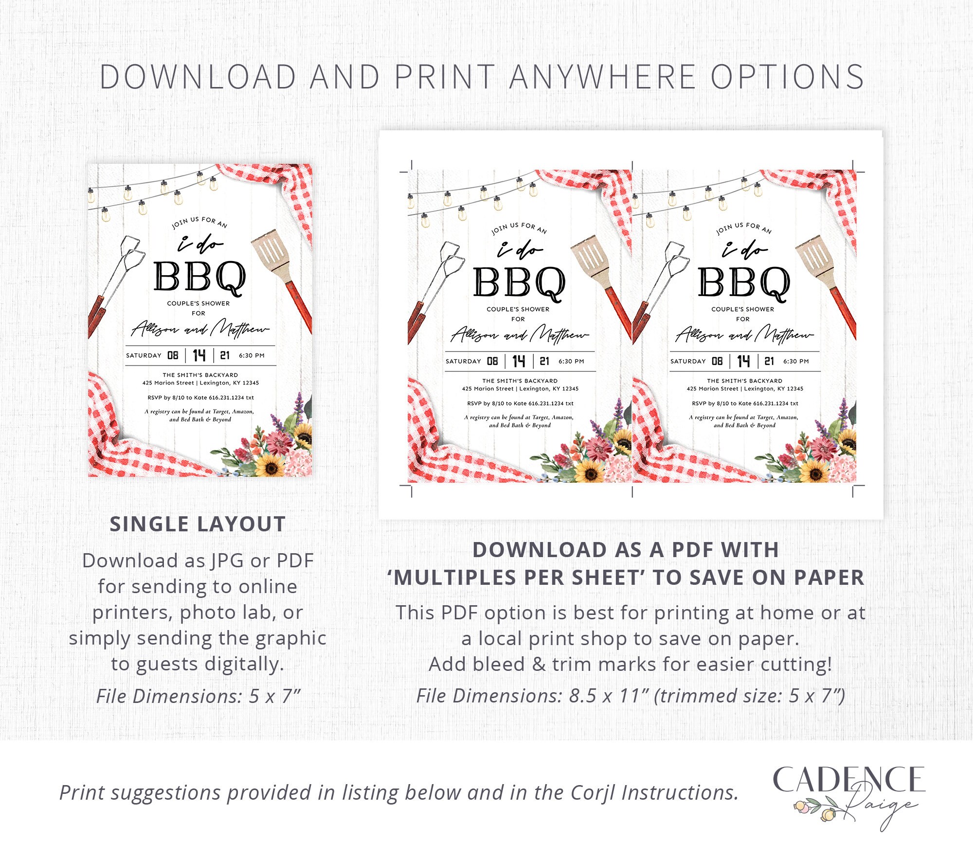 I Do BBQ Invitation BBQ Couples Shower Invitation Bbq | Etsy Canada