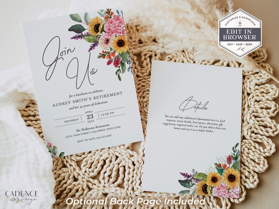 Join Us for Dinner Invitation College Graduation Dinner | Etsy