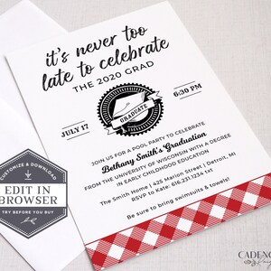 Belated Graduation Party, Never Too Late to Celebrate the Grad, Belated ...