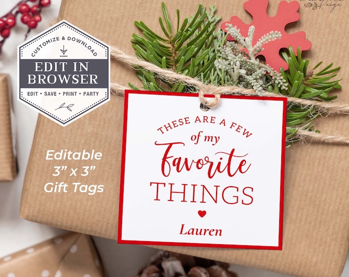 Favorite Things Party Holiday Party Christmas Party Gift - Etsy