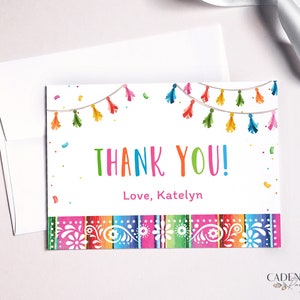 Fiesta Thank You Cards for Matching Fiesta Birthday Thank You Notes ...