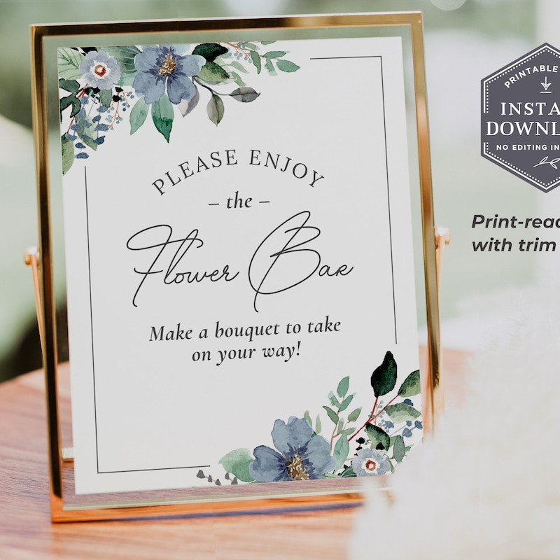 Flower Bar Sign - Etsy