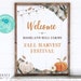 Fall Harvest Fest Welcome Sign Template, Fall Fest Welcome Sign, Autumn ...