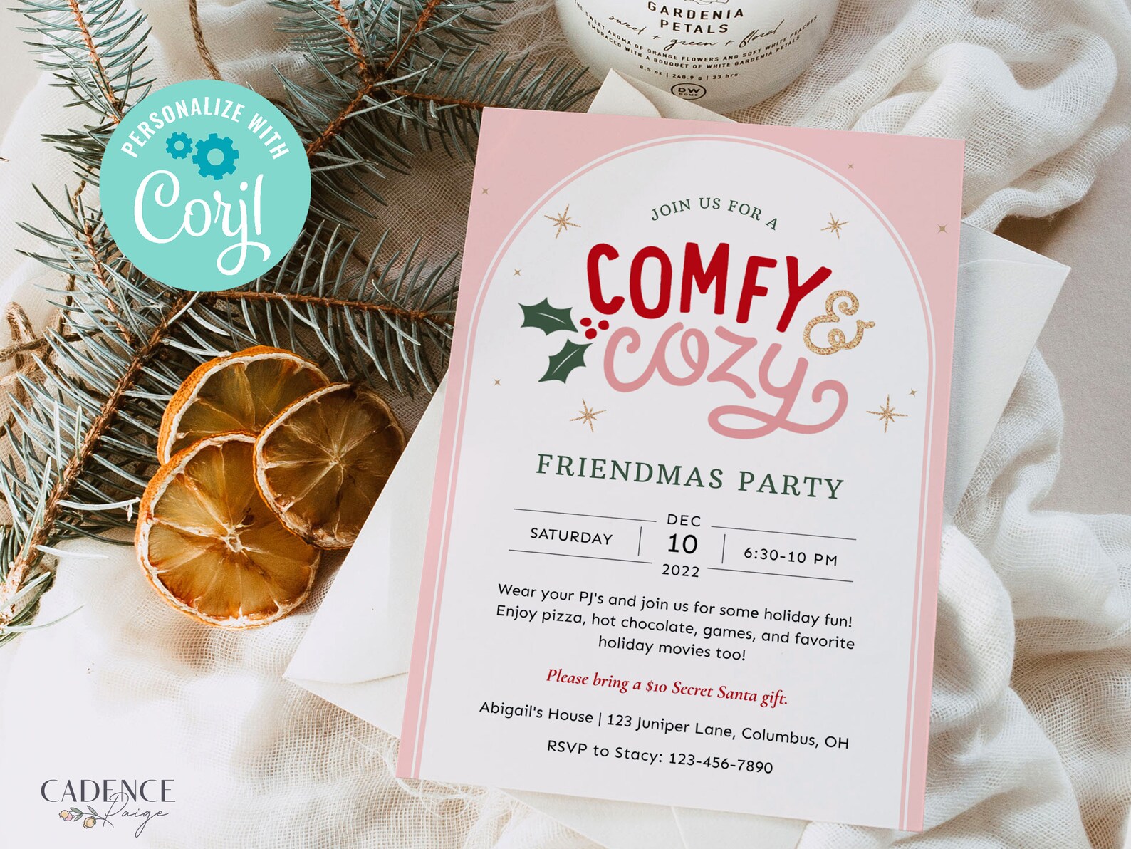 Comfy and Cozy Christmas Party Invitation Christmas PJ Party - Etsy