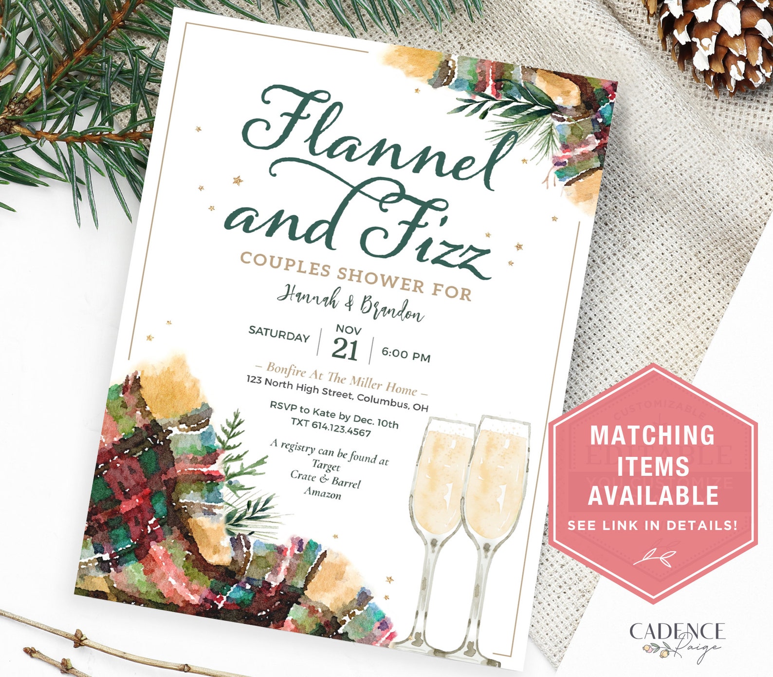 Flannel and Fizz Signs 5 X 7 Bridal Shower Signs Mimosa - Etsy