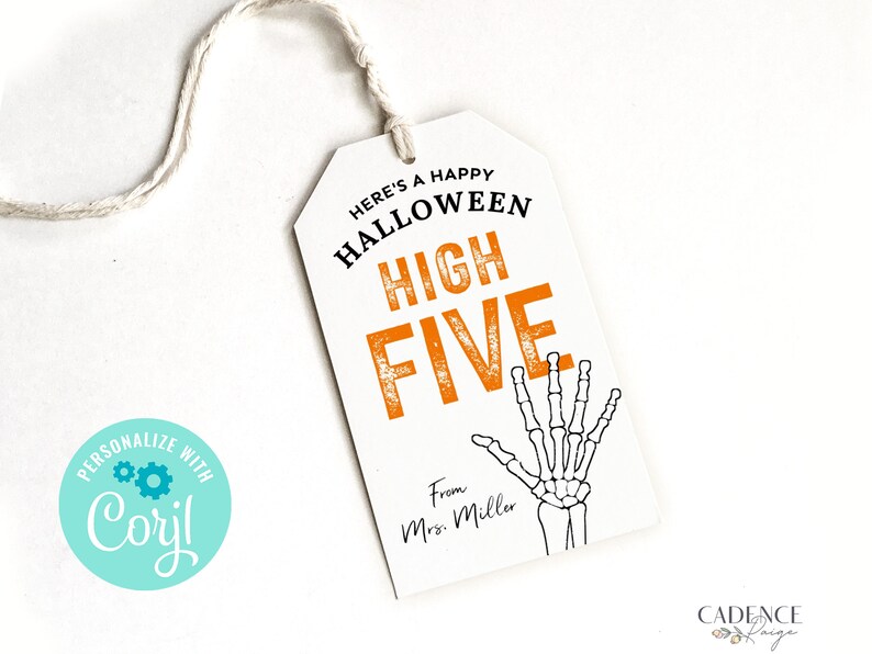 Halloween Trick or Treat Tags Printable Halloween Gift Tags - Etsy