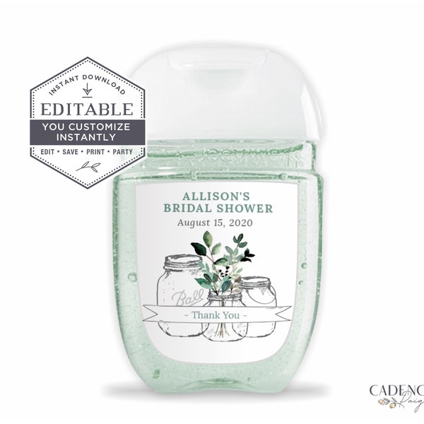 Custom Hand Sanitizers Labels - Etsy