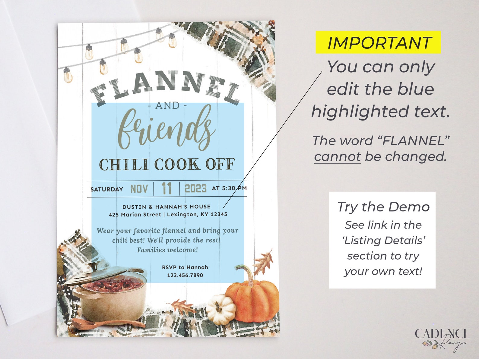 Fall Chili Cook off Invitation, Chili Party, Friendsgiving Invitation ...
