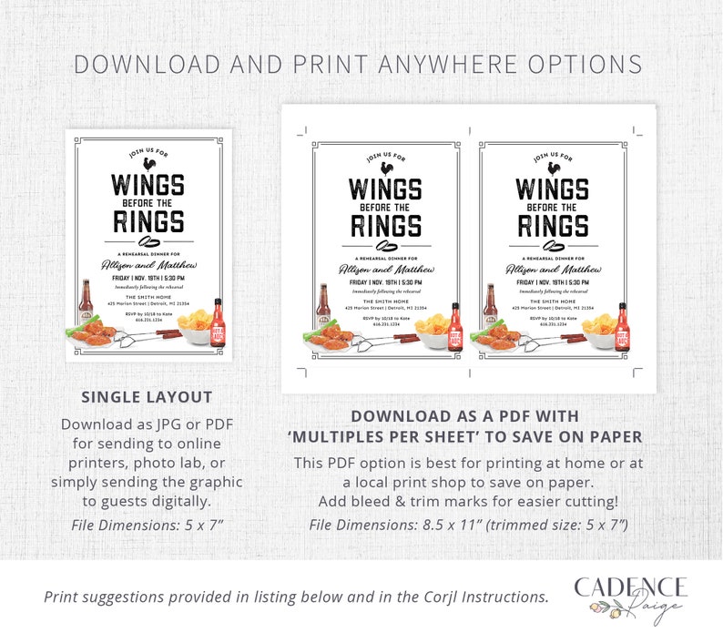 Casual Engagement Party Invitation Wing Night Casual - Etsy