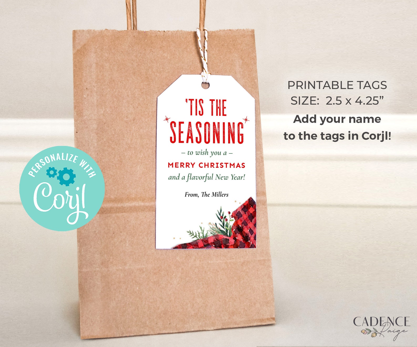 Seasoning Gift Tag, Spice Gift Tag, Homemade Spice Gift Tags, Food Gift ...