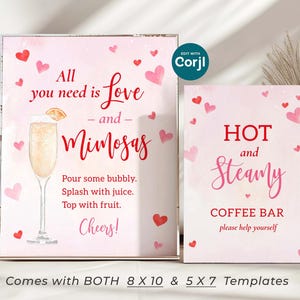 Galentine's Day Party Signs, Printable Valentine's Day Party Decor ...