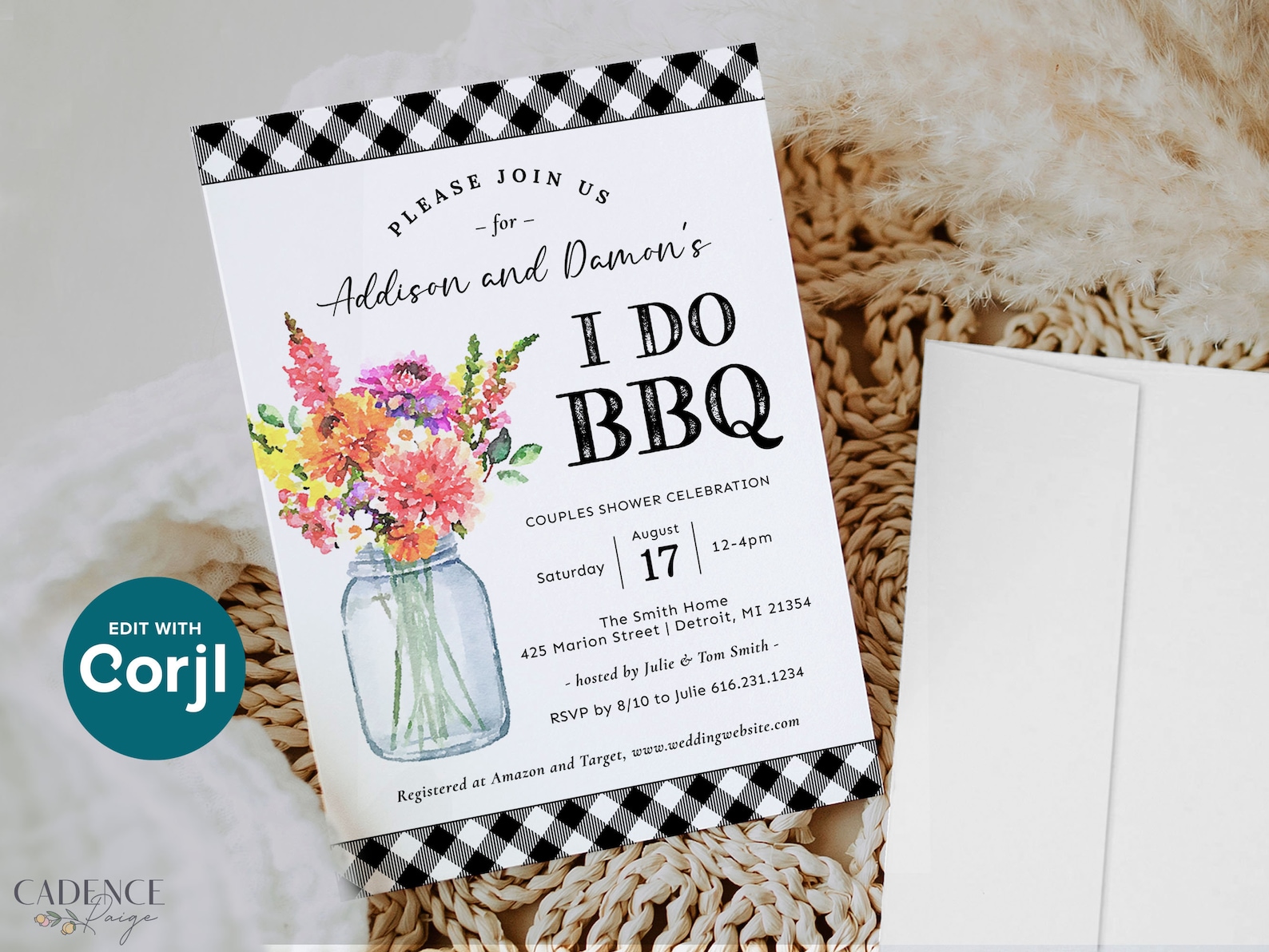 Invitation for BBQ Couples Shower in Backyard I Do BBQ Shower ...