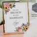 8 X 10 Wildflowers Brunch Sign, Summer Flowers Bridal Shower Brunch ...