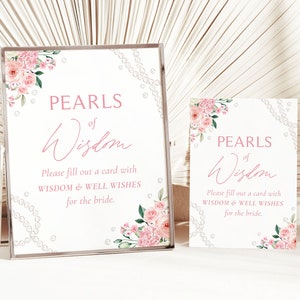 Pearls of Wisdom Signs for Advice and Wishes Signs Petals Pearls and ...