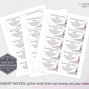 BBQ Recipe Cards I Do BBQ Recipe Cards Matching Purple - Etsy