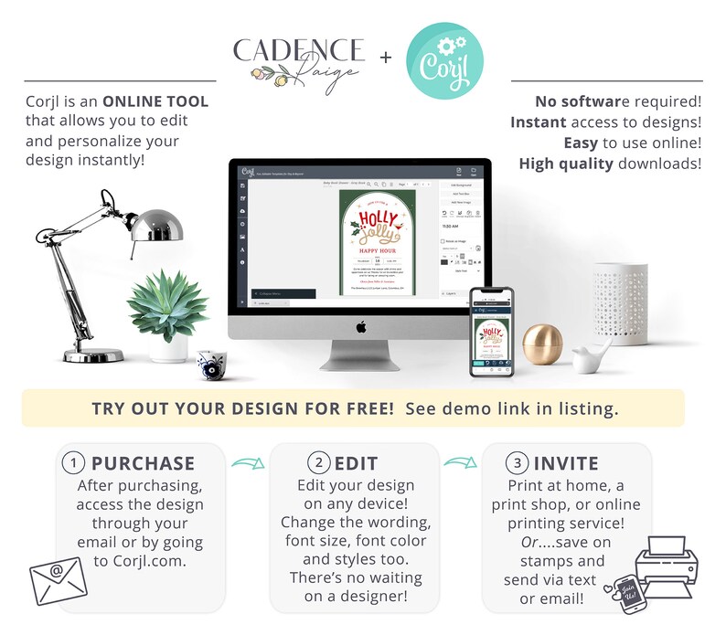 Holiday Happy Hour Invitation Team Happy Hour Invite Office - Etsy