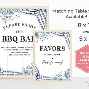 Blue Babyq Welcome Sign, Boy Baby-q Shower Sign, Baby Shower Sign ...