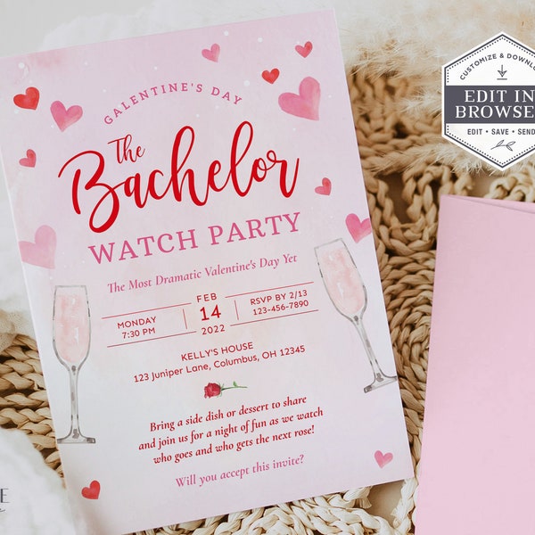 The Bachelor Tv Show Party - Etsy