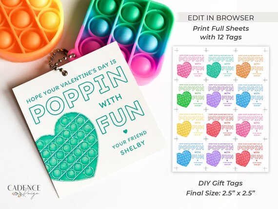 Greeting Cards Holiday & Seasonal Cards Paper POP it Kids Valentine ...