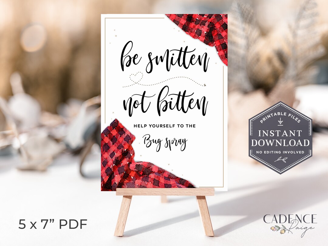 Bug Spray Sign, Small Bug Spray Sign, 5 X 7 Bug Spray Station Sign ...