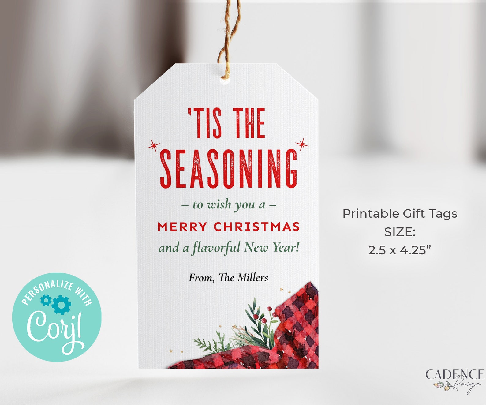 Seasoning Gift Tag, Spice Gift Tag, Homemade Spice Gift Tags, Food Gift ...