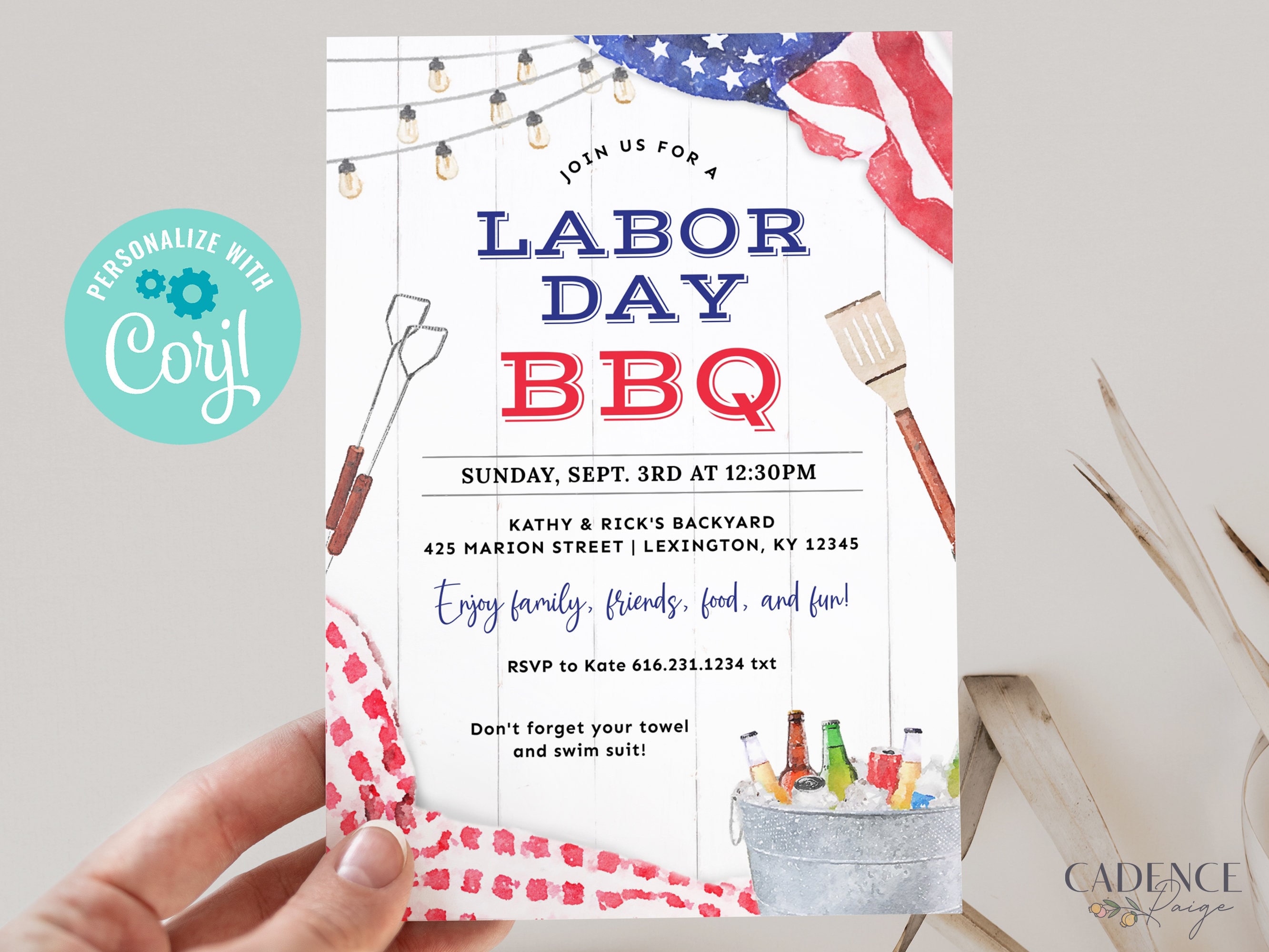 Labor Day Bbq Flyer