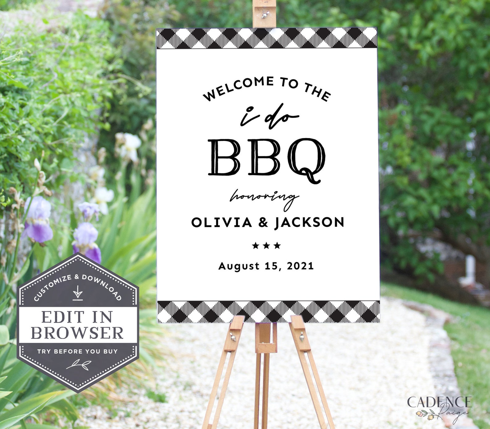 I Do BBQ Welcome Sign I Do BBQ Reception Sign Bbq Welcome - Etsy