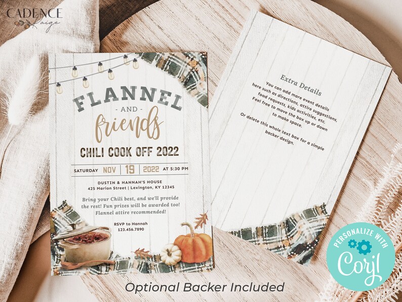 Fall Chili Cook off Invitation Chili Party Friendsgiving - Etsy