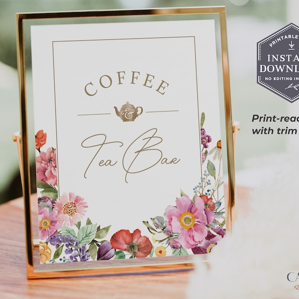 Tea Station Signs - Etsy