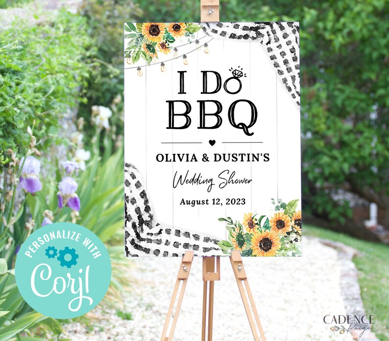 I Do BBQ Welcome Sign BBQ Rehearsal Dinner Welcome Sign Bbq - Etsy