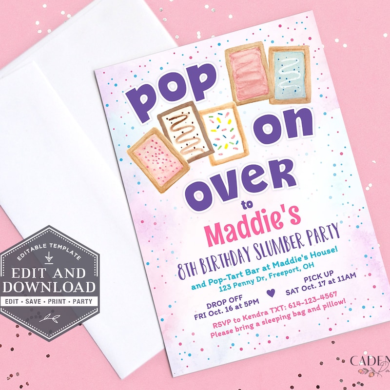 Pop Art Party Invitation - Etsy