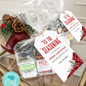 Seasoning Gift Tag, Spice Gift Tag, Homemade Spice Gift Tags, Food Gift ...