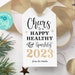 Happy New Year Gift Tag Printable New Years Tag Editable New - Etsy
