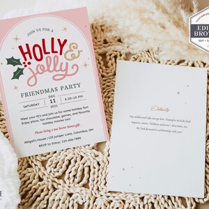 Friendmas Party Invitation Kids Christmas PJ Party - Etsy