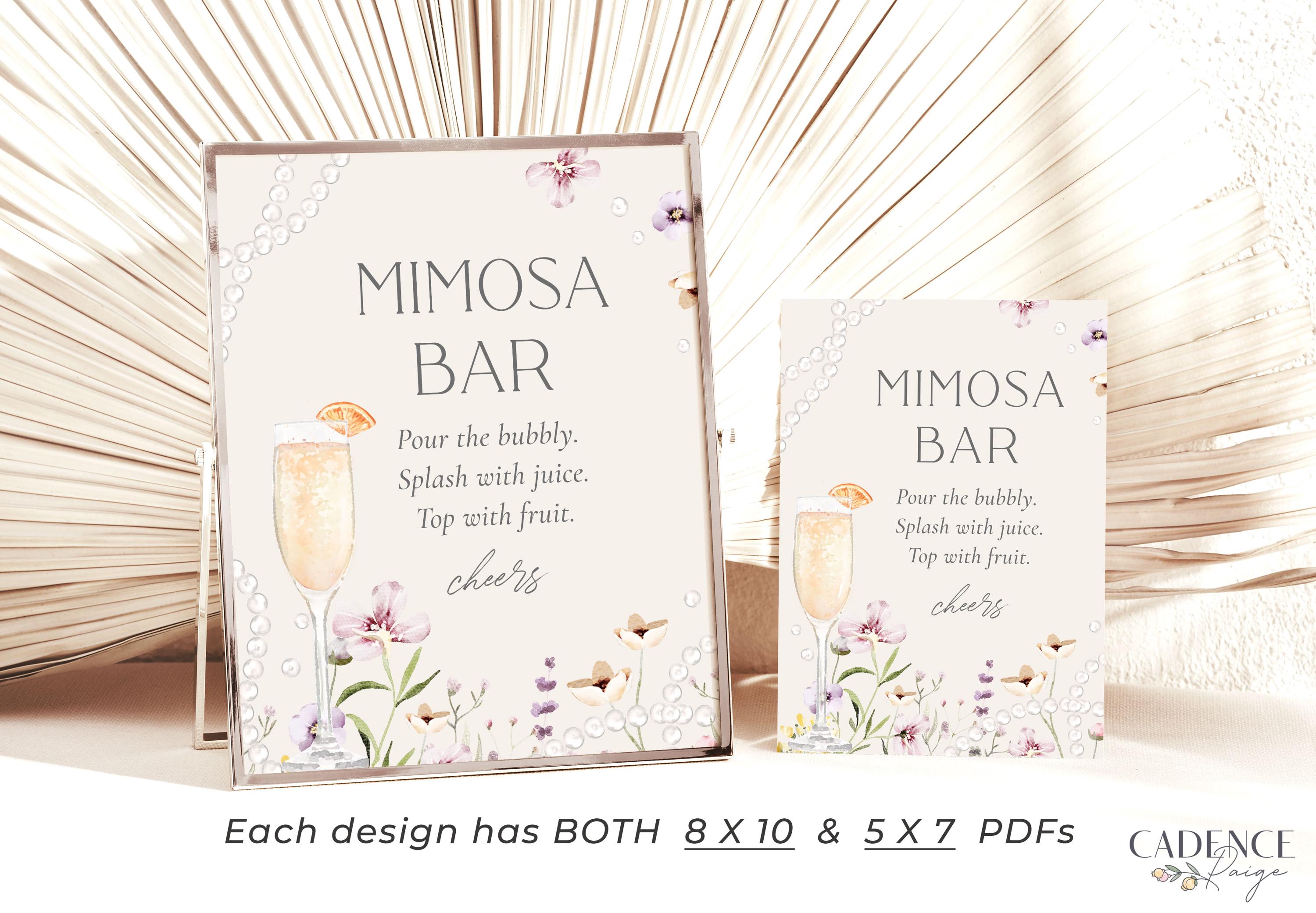 Petals and Pearls Bridal Shower Signs, Decor for Bridal Shower With ...