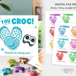 You Croc Student Gift Tag: Printable Teacher Reward (PDF Digital) - Etsy
