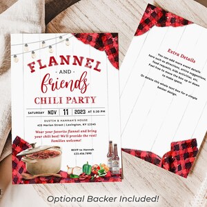 Chili Cook off Invitation, Chili Party, Chili Potluck Party Invitation ...