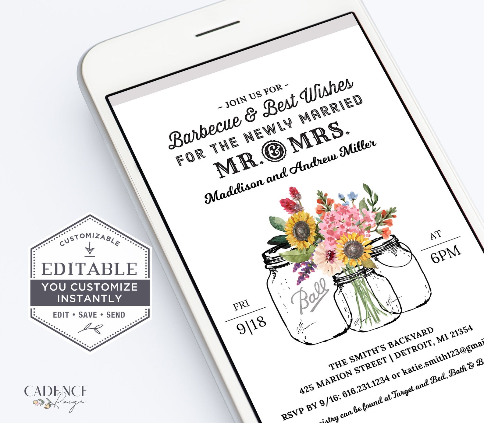 BBQ Wedding Reception I Do BBQ Invite BBQ Couples Shower - Etsy