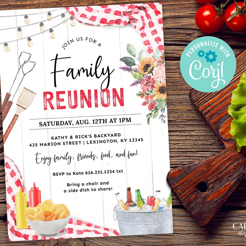 Summer Reunion Invitation - Etsy