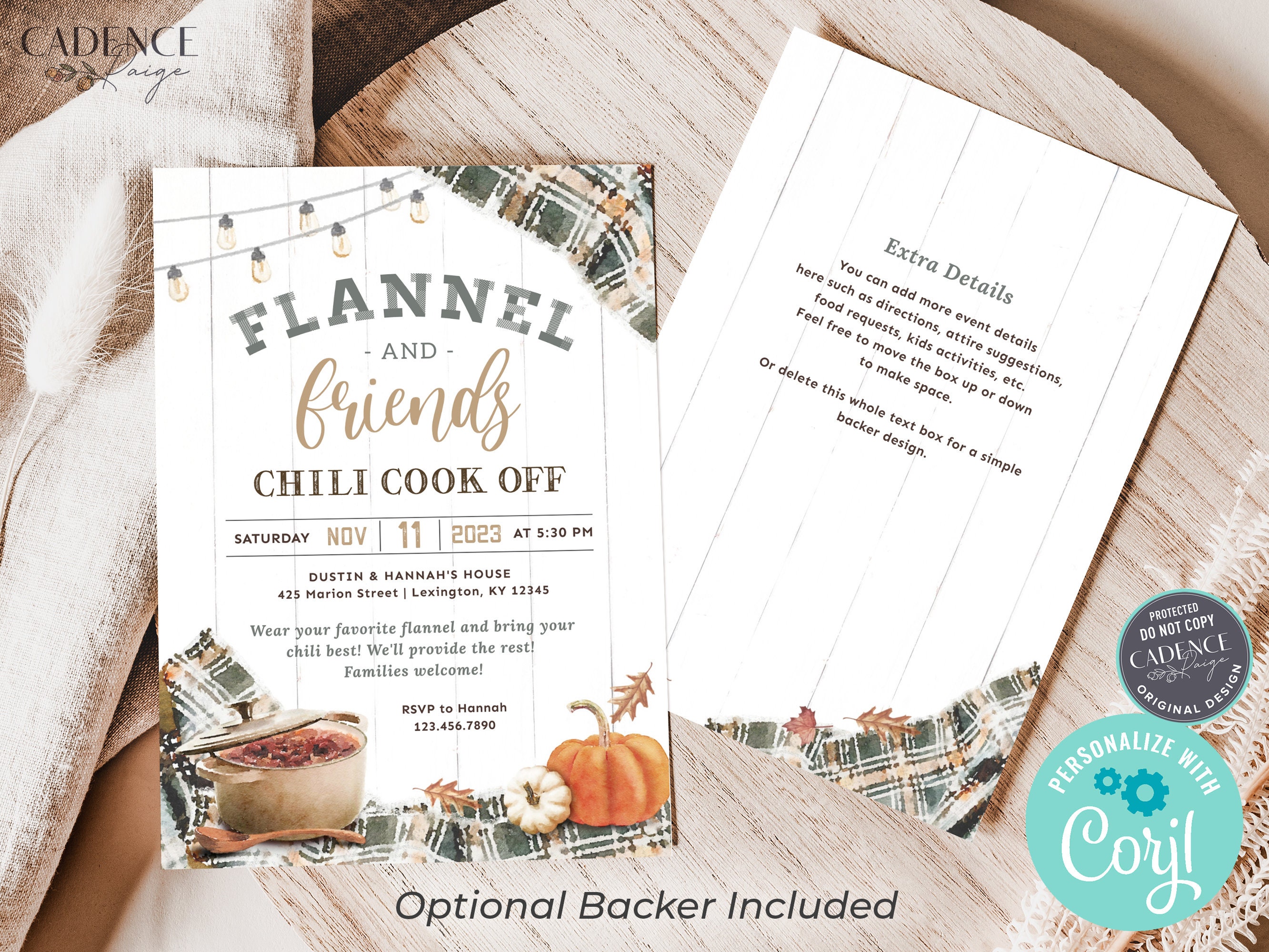 Fall Chili Cook off Invitation, Chili Party, Friendsgiving Invitation ...