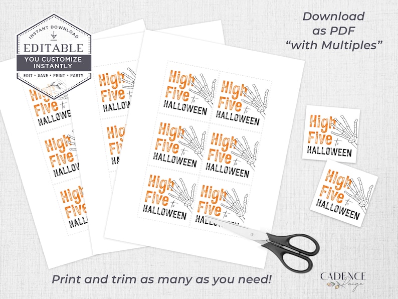 Halloween Treat Tags Printable Halloween Gift Tags Funny - Etsy