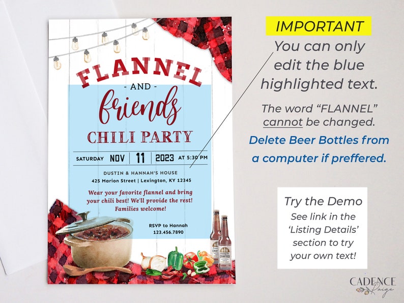 Chili Cook off Invitation, Chili Party, Chili Potluck Party Invitation ...