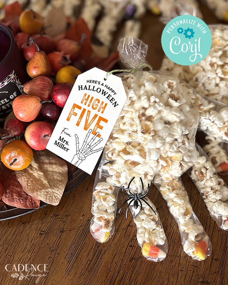 Halloween Trick or Treat Tags Printable Halloween Gift Tags - Etsy